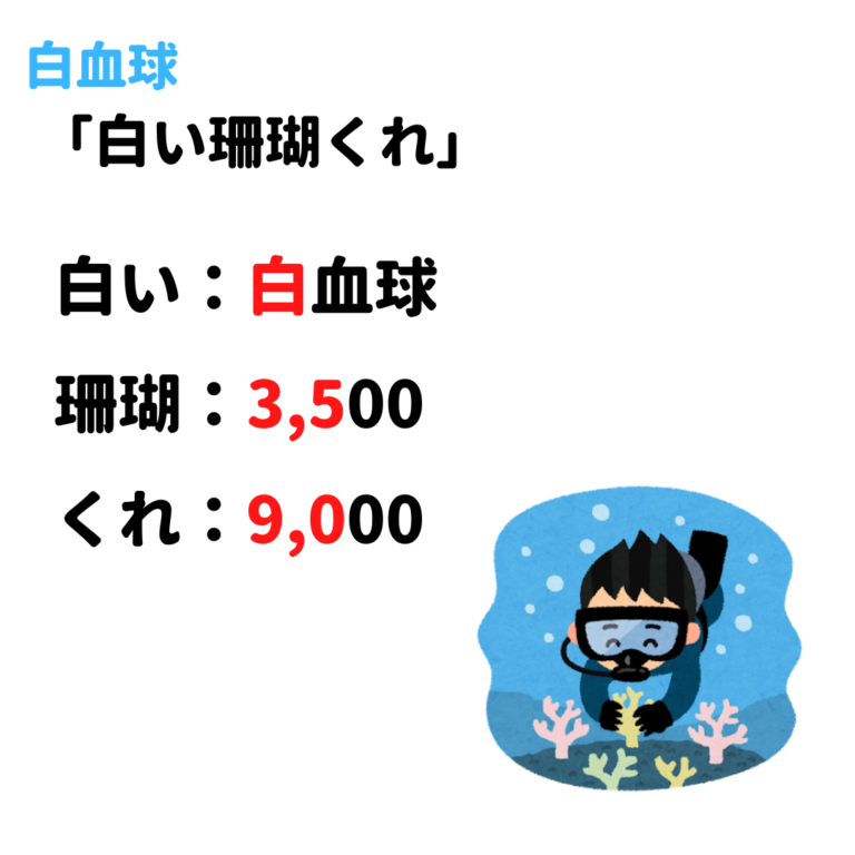 血液検査基準値 赤血球 白血球 ヘモグロビン ヘマトクリット 血小板 覚え方 語呂合わせ|*看護国試ゴロ*看護師国家試験対策 絶対合格するぞ!